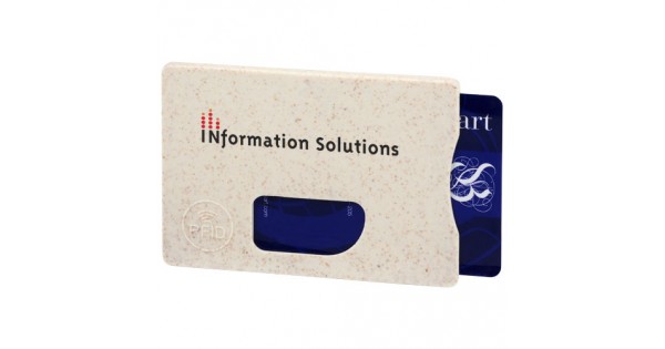 Straw RFID card holder